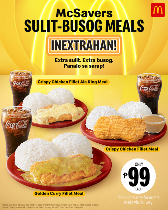 McDonald’s Goes ‘EXTRA’ With P99 McSavers Sulit-Busog Meals – Mindanao ...